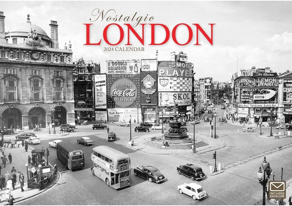 Nostalgic London A4 Calendar 2024 : Amazon.co.uk: Stationery & Office ...