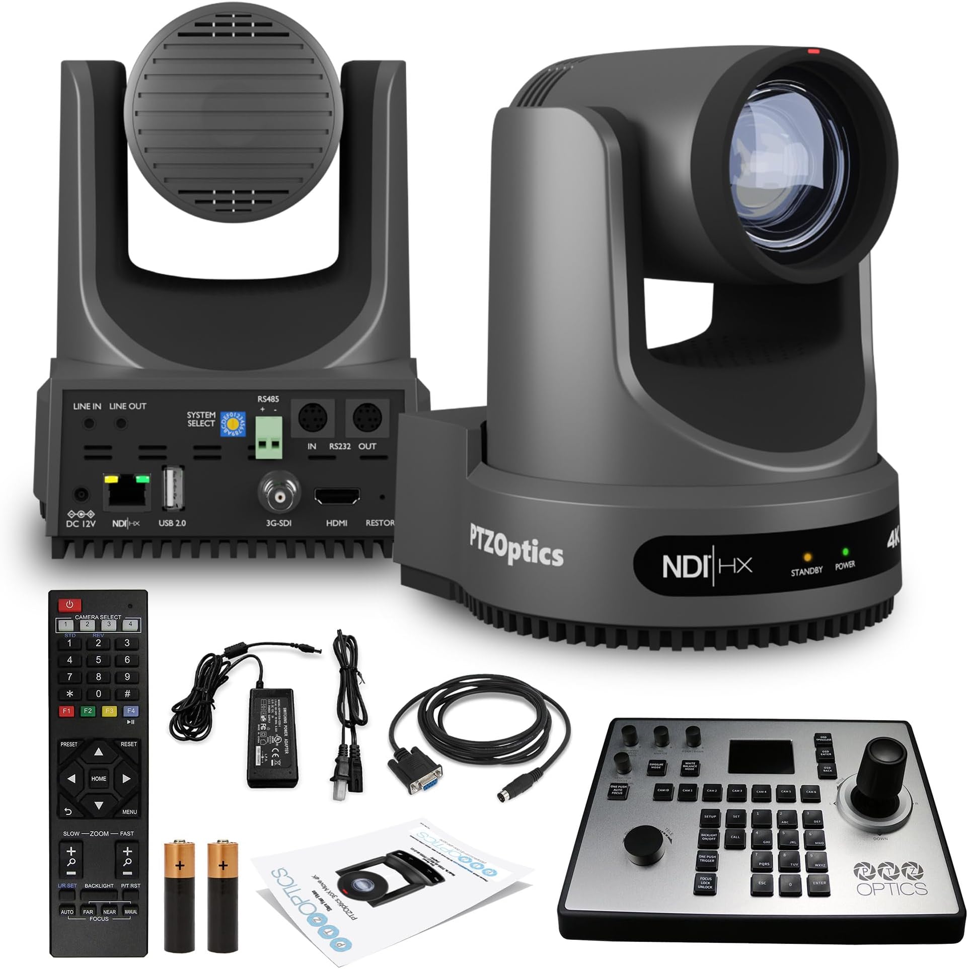 Amazon.com: PTZOptics Move 4K SDI/HDMI/USB/IP PTZ Camera with 20x ...