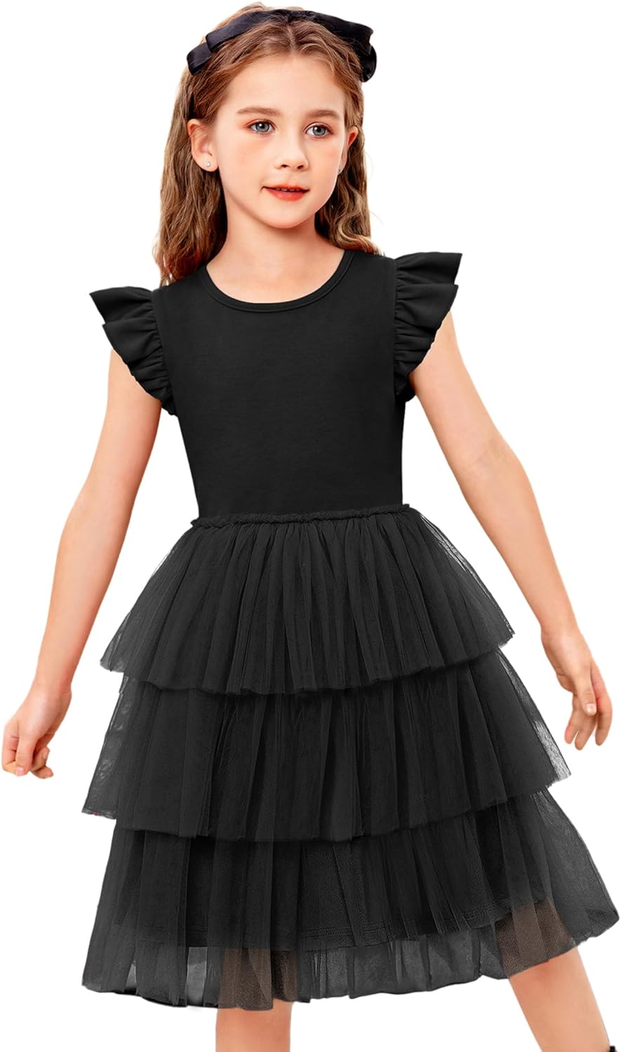 Amazon.com: Arshiner Toddler Tutu Dress Girls Fluffy Tiered Summer ...