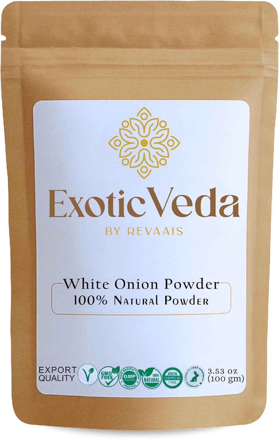 Exotic Veda White Onion Powder | 100% Pure & Natural No Additives, No ...