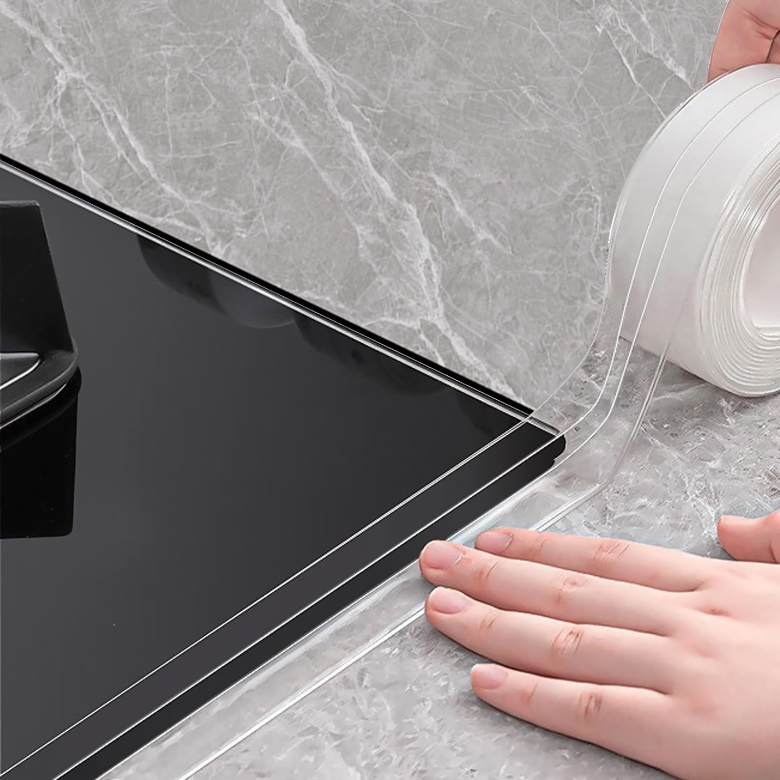 Toilet Caulk Sealant Tape, White Caulk Tape Waterproof Self Adhesive ...