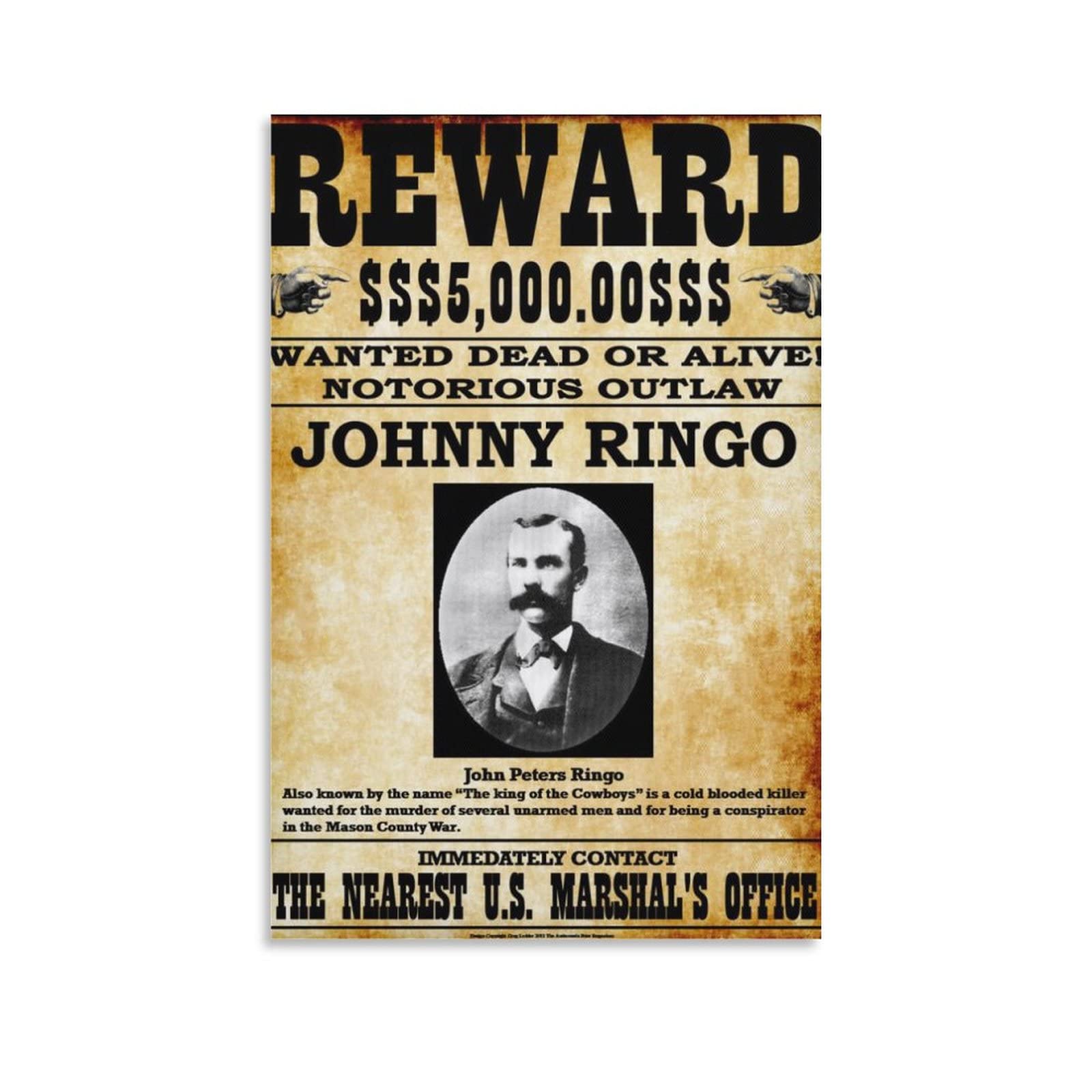 Johnny Ringo Wanted Poster