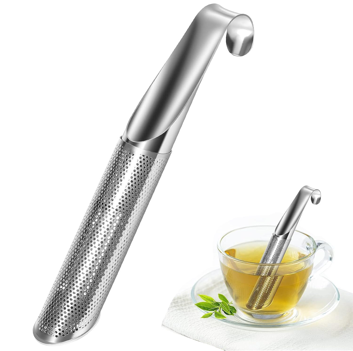 Styxon Tea Infuser, Stainless Steel Tea Infuser Stick Pipe Tea Diffuser ...