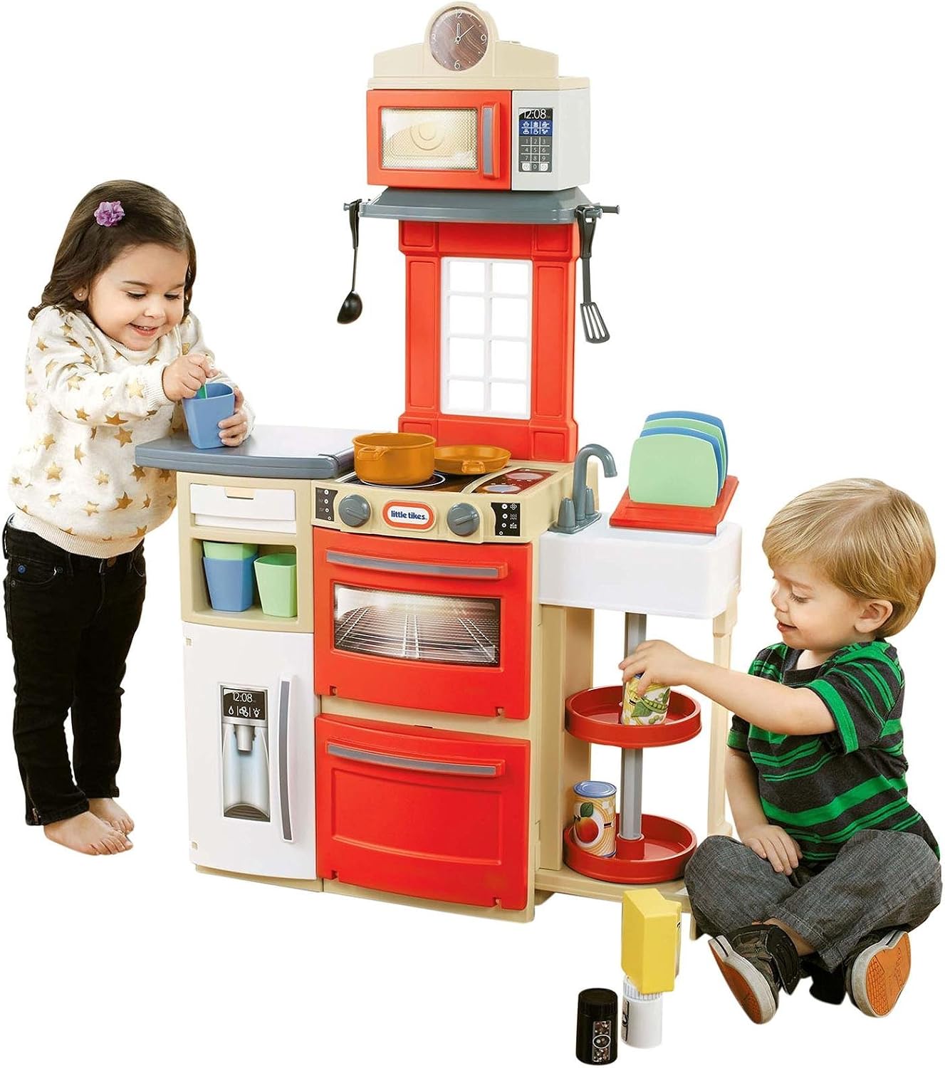 Amazon.com: Little Tikes Cook 'n Store Kitchen Playset - Red : Toys & Games