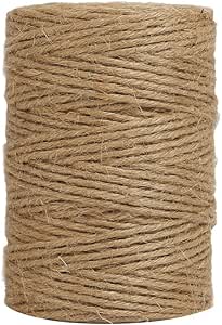 tenn well 100M Natural Jute Twine String, 6 Ply 2.3mm Thick Garden ...
