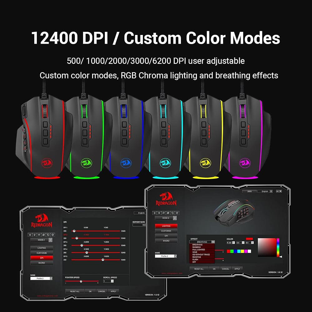 Redragon M901 गेमिंग USB माउस Nepal | Ubuy