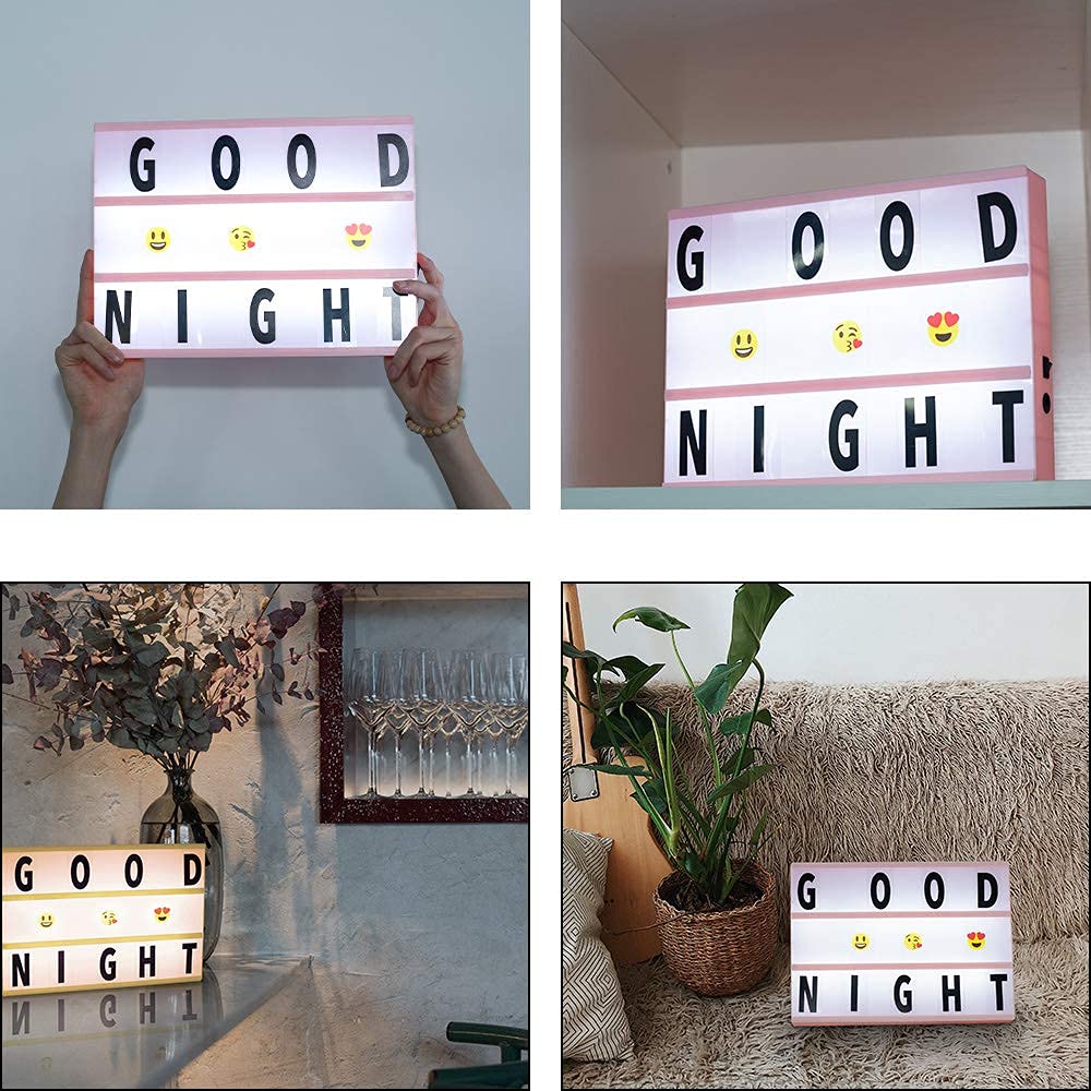 A4 Cinema Light Box With 215 Colored Letters And Numbers | Desertcart ...