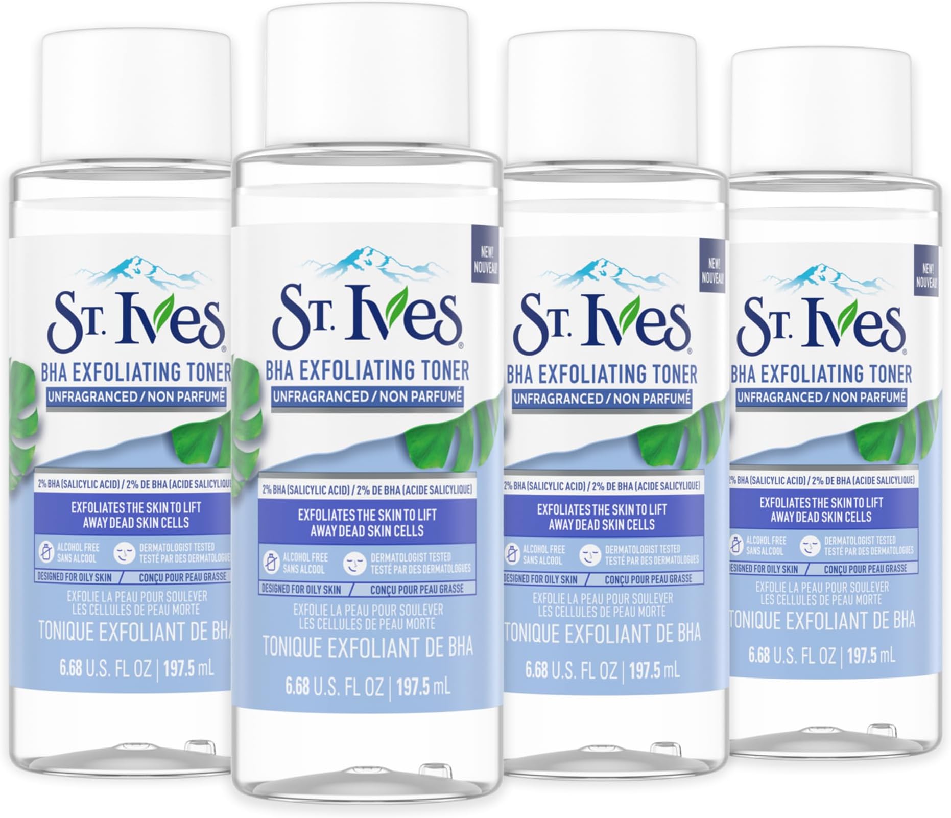 Amazon.com : St. Ives Unfragranced BHA Exfoliating Vegan Facial Toner ...