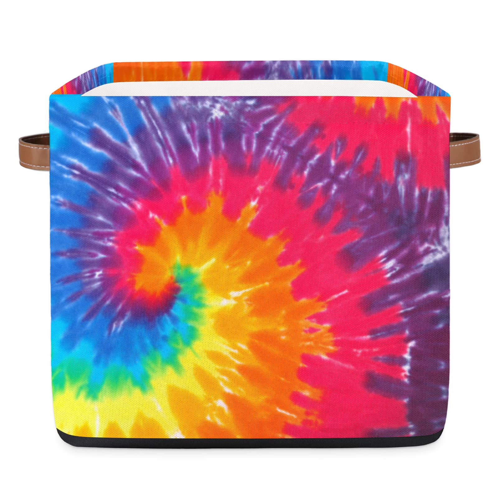 Funky Qiu Storage Cube Bins Abstract Art Swirl Tie Dye Large ...