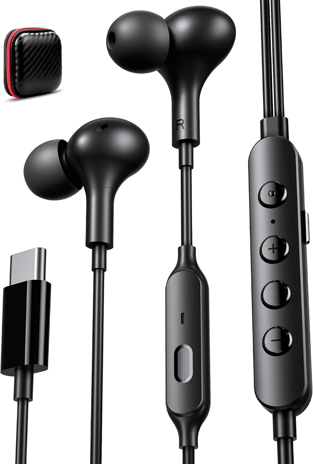 Amazon.com: Wired Earbuds Headphones USB C Plug in Ear Buds, 5 Sound ...