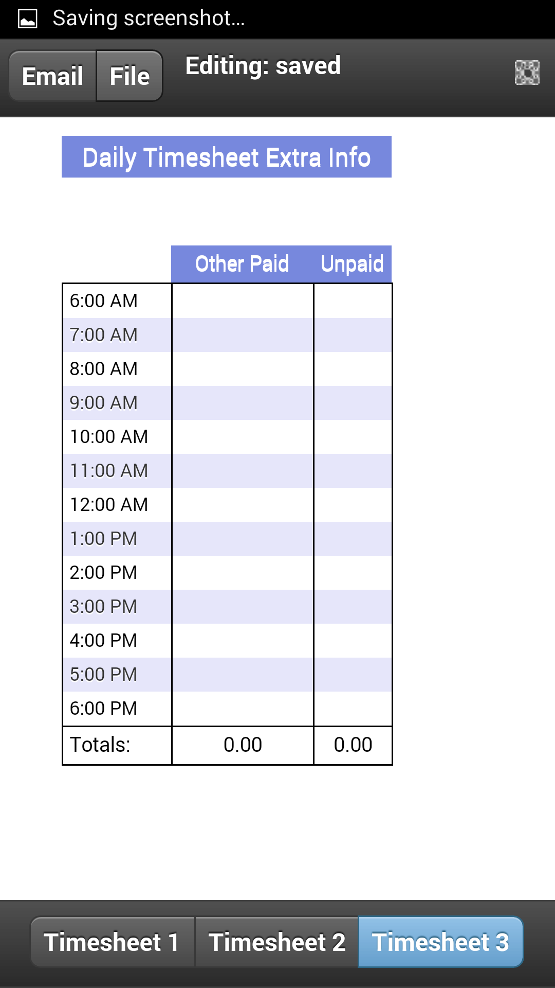 Daily Timesheet:Amazon.es:Appstore for Android