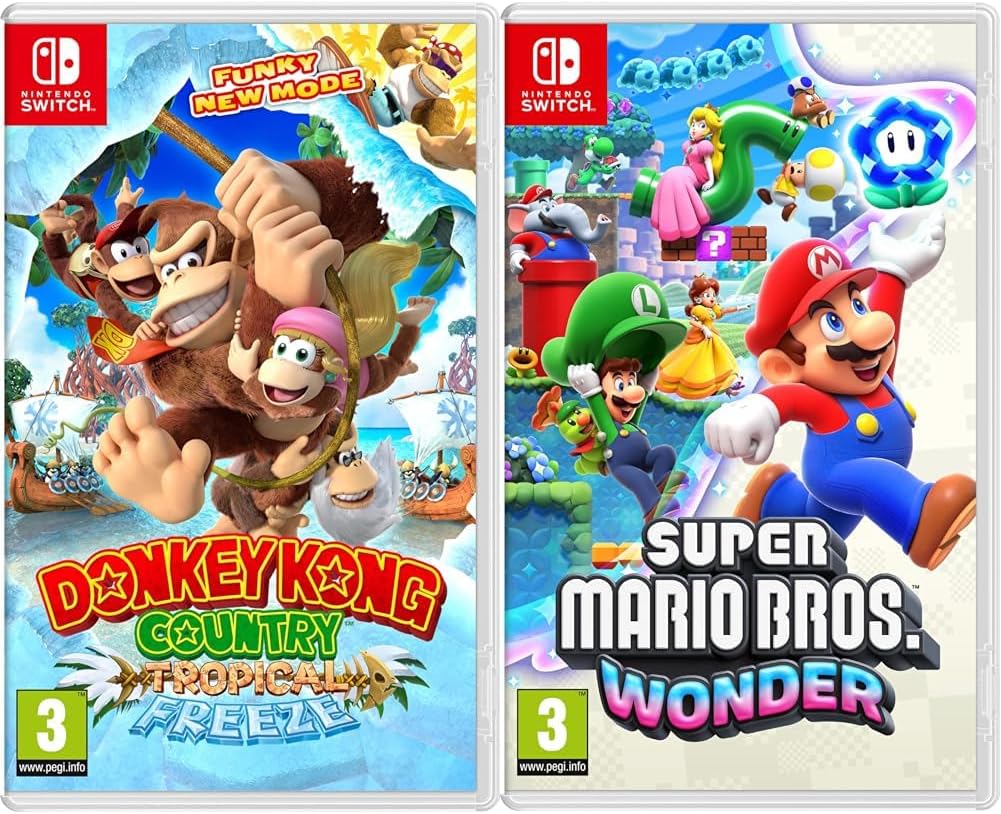 Donkey Kong Country: Tropical Freeze (Nintendo Switch) & Super Mario ...