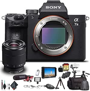 Amazon.com : Sony Alpha a7 III Mirrorless Camera W/ 28-70mm Lens ILCE7M3K/B W/Soft Bag, Zhiyun ...