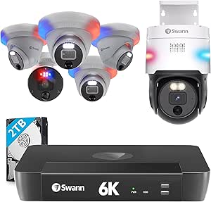 Amazon.com: Swann 12MP Home Security Cameras with 8580 2TB HDD Recorder ...