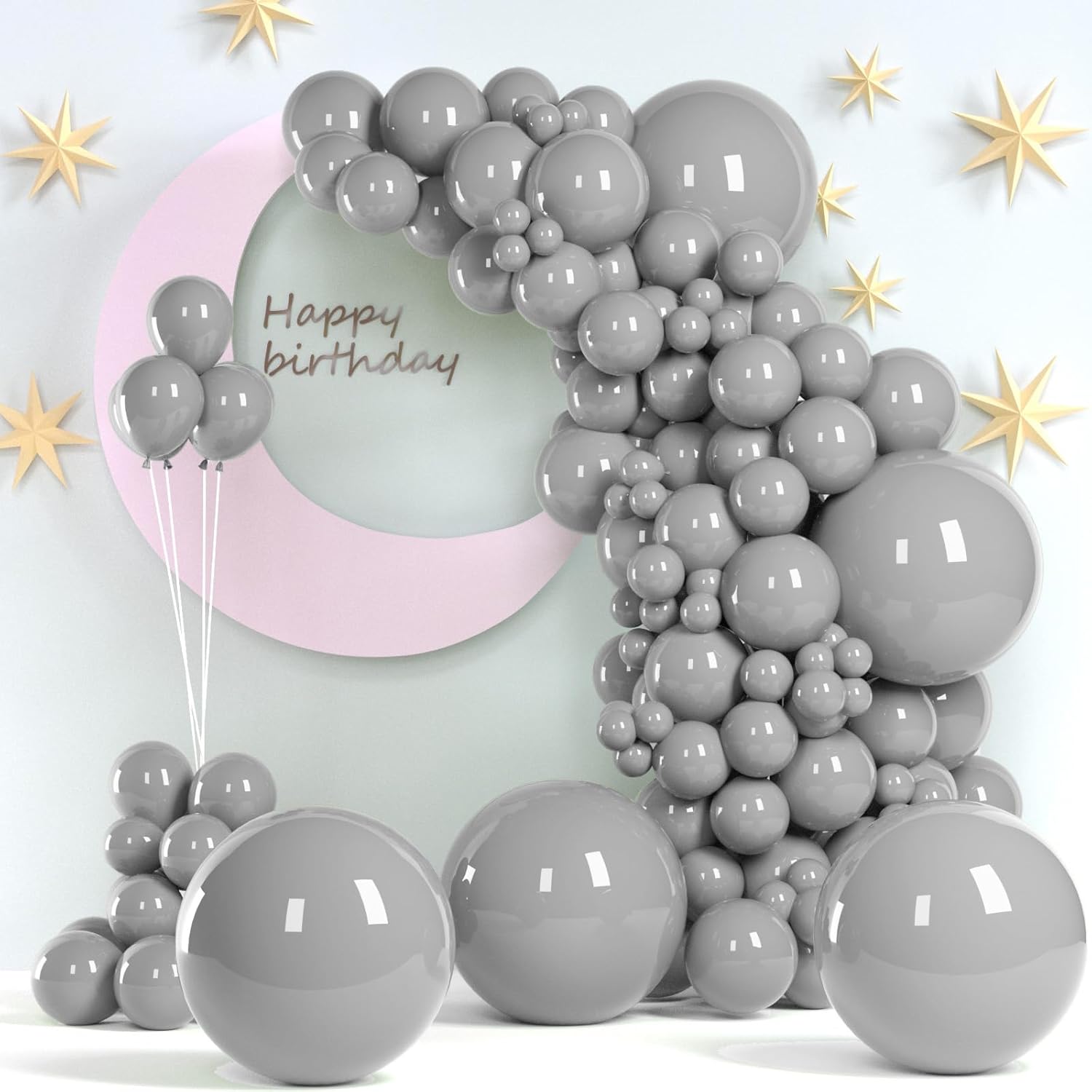 Amazon.com: Grey Balloons, 140pcs 18 12 10 5 Inch Different Sizes Pack ...