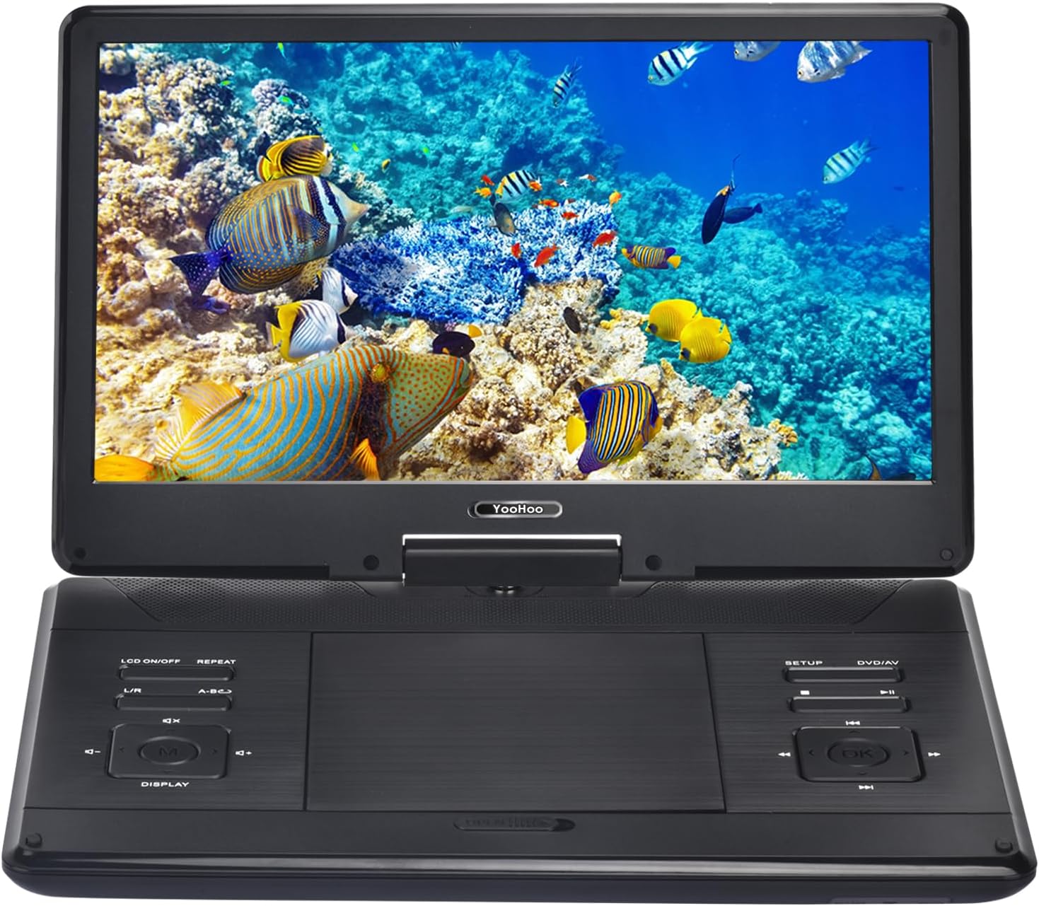 YOOHOO 16.9'' Portable DVD Player with 14.1'' Large Swivel Screen, DVD ...