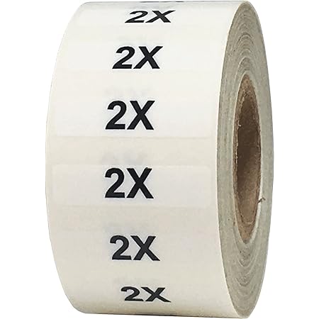 Amazon.com : 4X Clothing Labels Size Strip Stickers for Retail Apparel ...