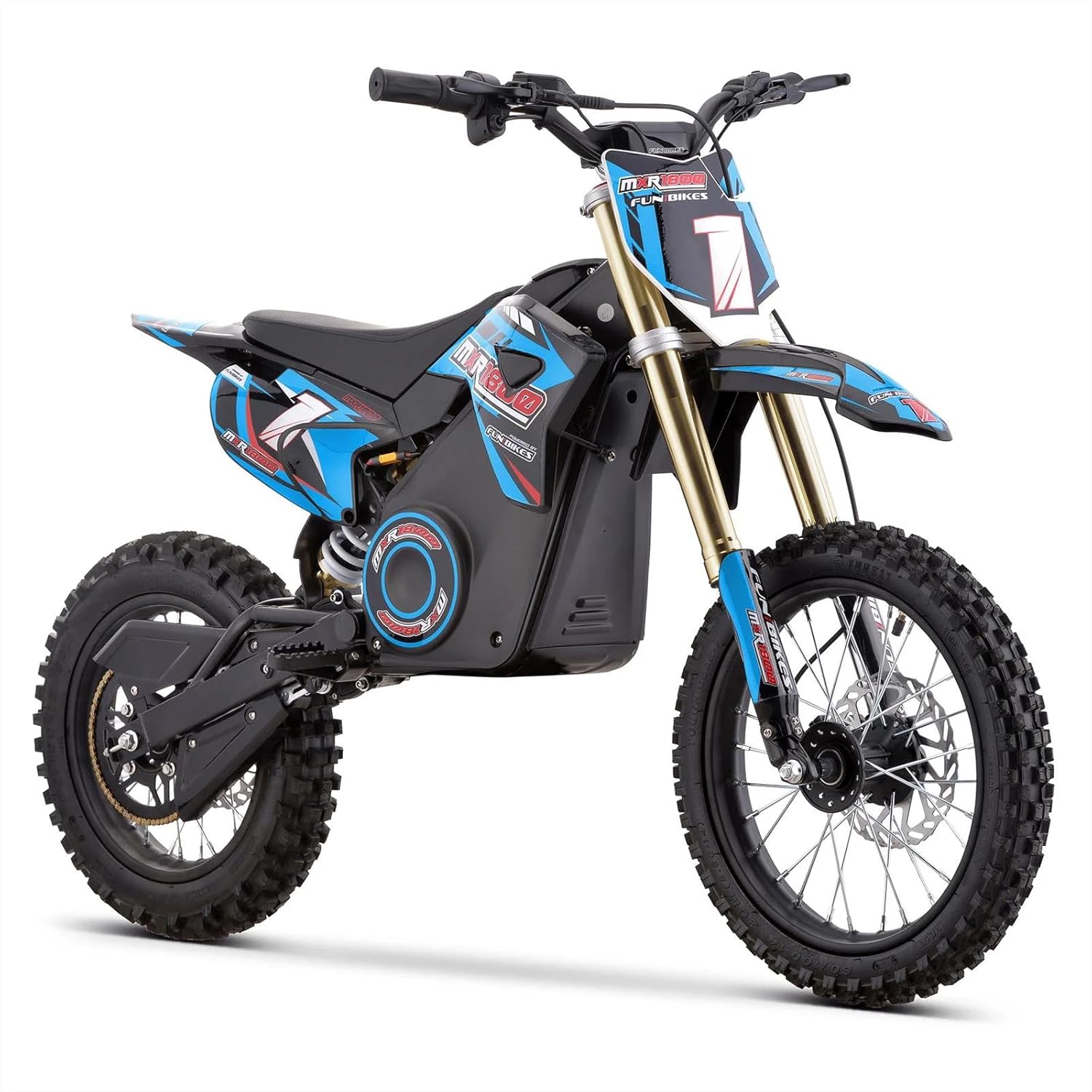 Funbikes MXR 1800w 48v Lithium Blue Kids Electric Dirt Bike – 2025 ...