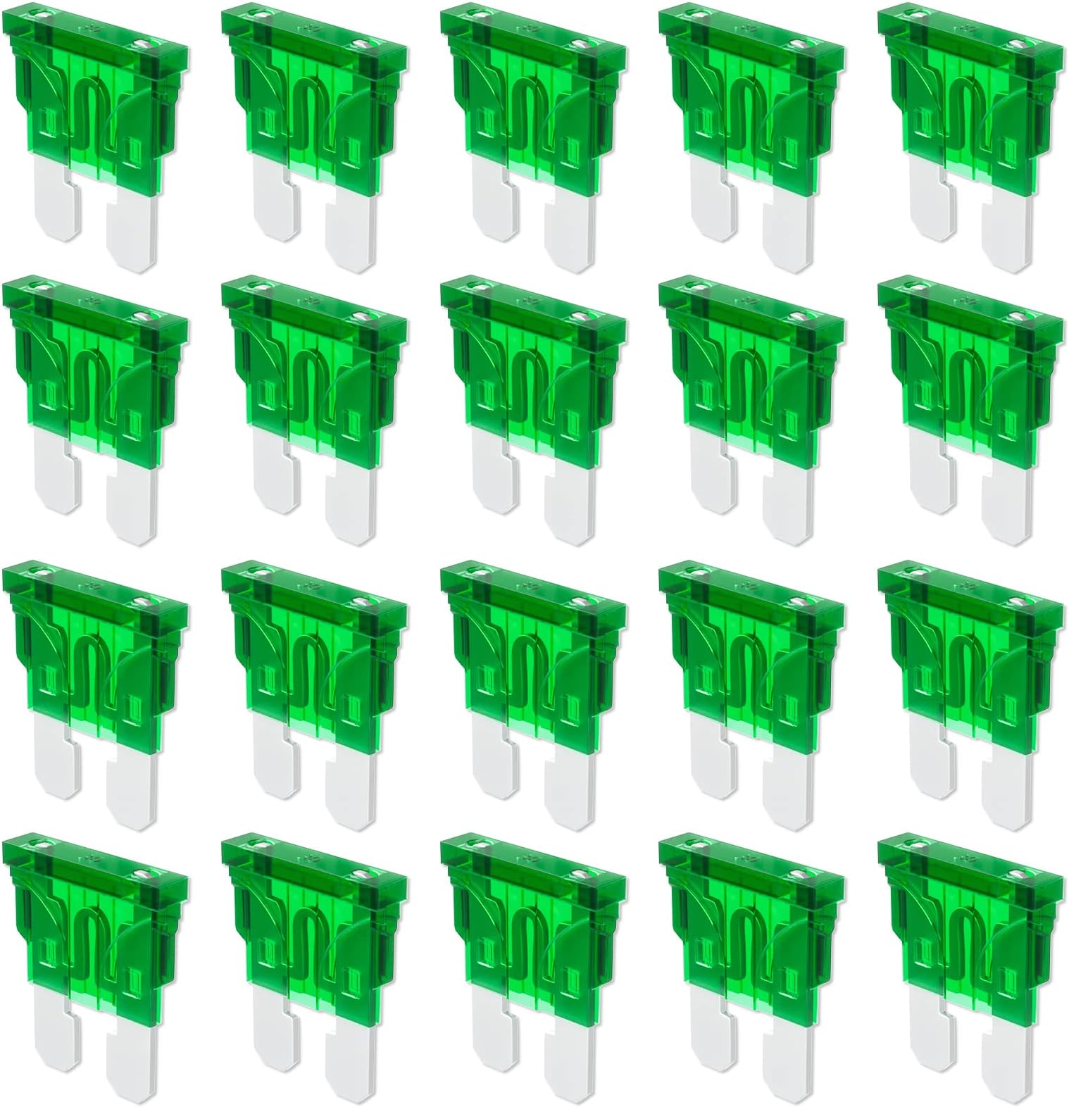 Amazon.com: 50 Pack 15 AMP ATC/ATO Standard Regular Fuse Blade 15A Car ...