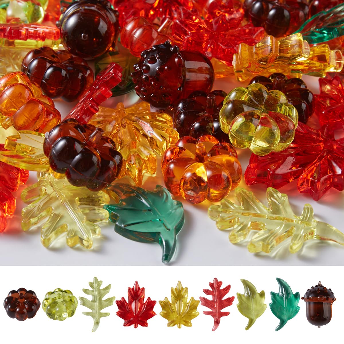 Amazon.com: Topeen Thanksgiving Acrylic Holiday Gems 120 Pcs Crystals ...