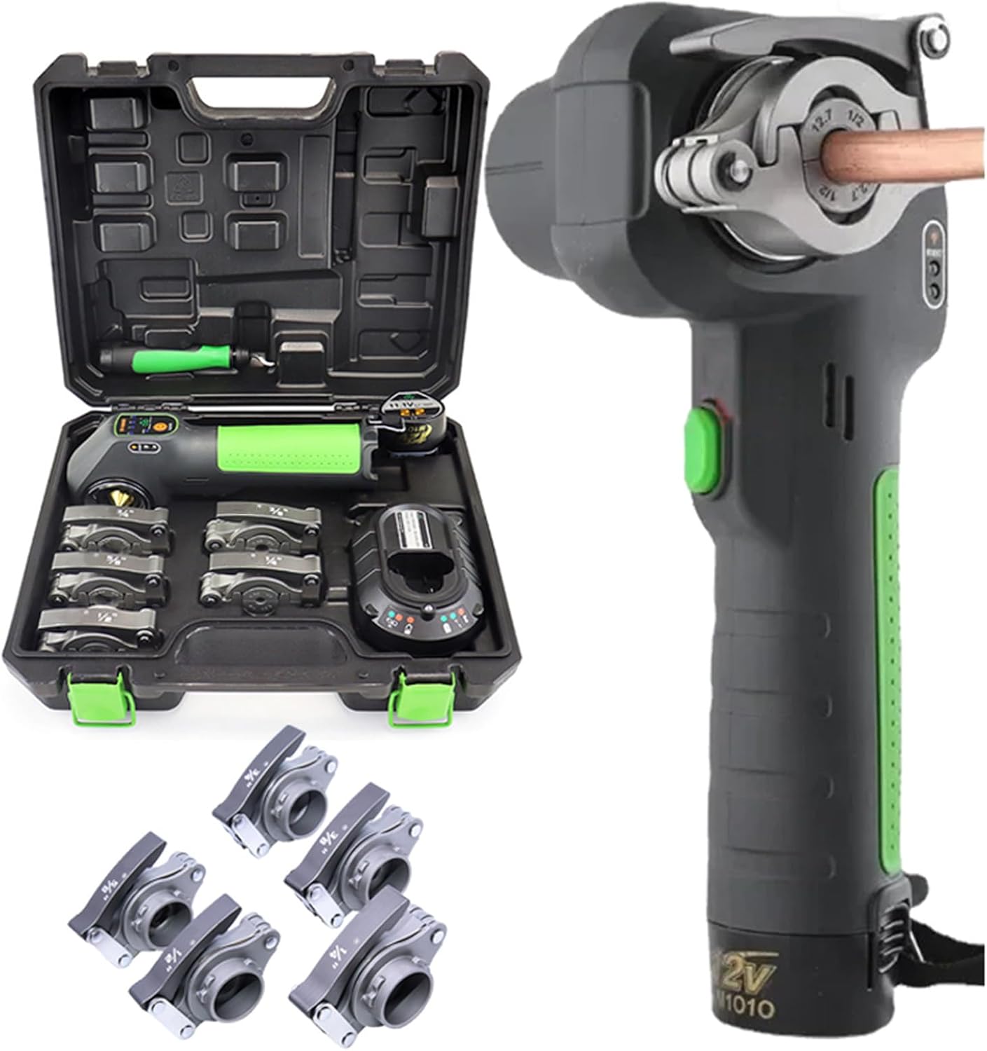 Electric Flaring Tool, 45° Eccentric Copper Tube Expander with 5 Flare ...