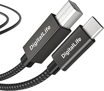 Amazon.com: DigitalLife 1.0m USB-C to Type-B MIDI Interface Cable ...