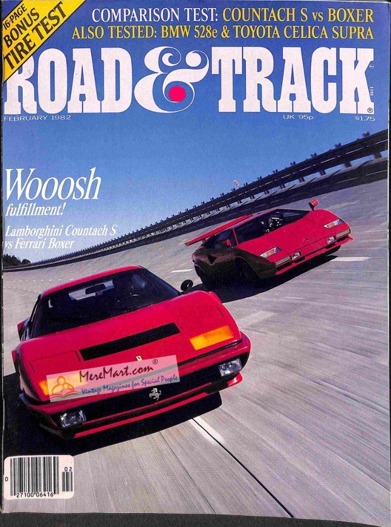 Road & Track Magazine, February 1982: Jack Yamaguchi, Joe Rusz, John ...
