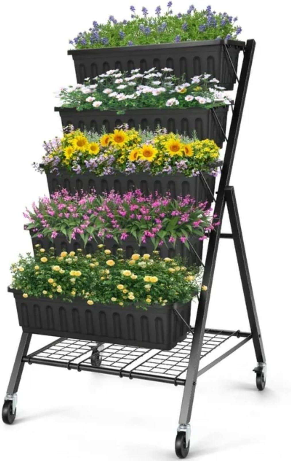 Amazon.com: Suyncll Vertical Raised Garden Bed Planter Box,5 Tiers ...