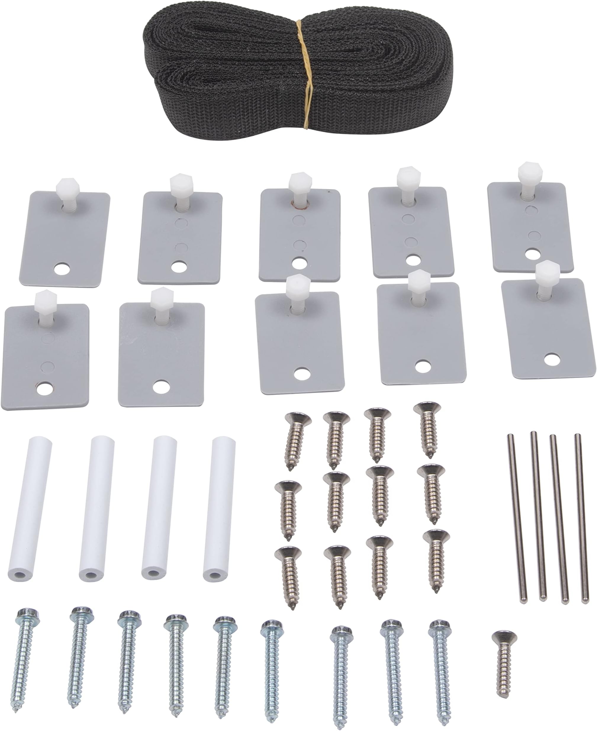 Amazon.com : VINGLI Pool Cover Reel Set Pool Reel Embedded Straps with ...