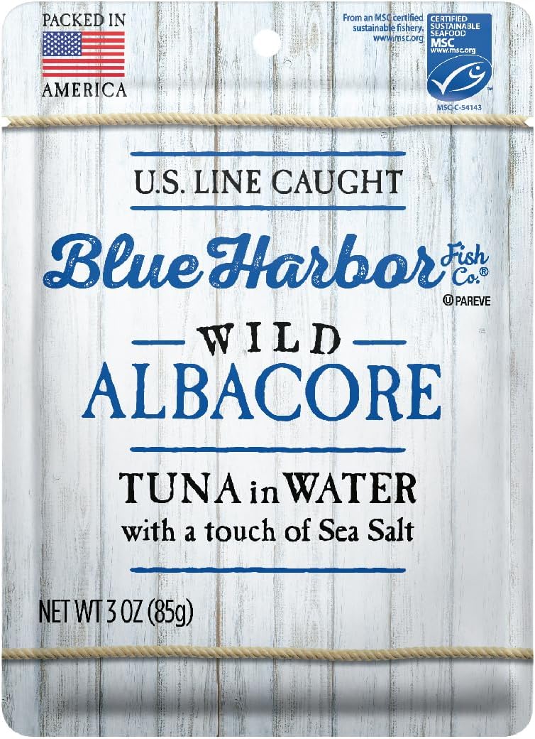 Amazon.com : Blue Harbor Fish Co. Wild Albacore Tuna in Water with Sea ...
