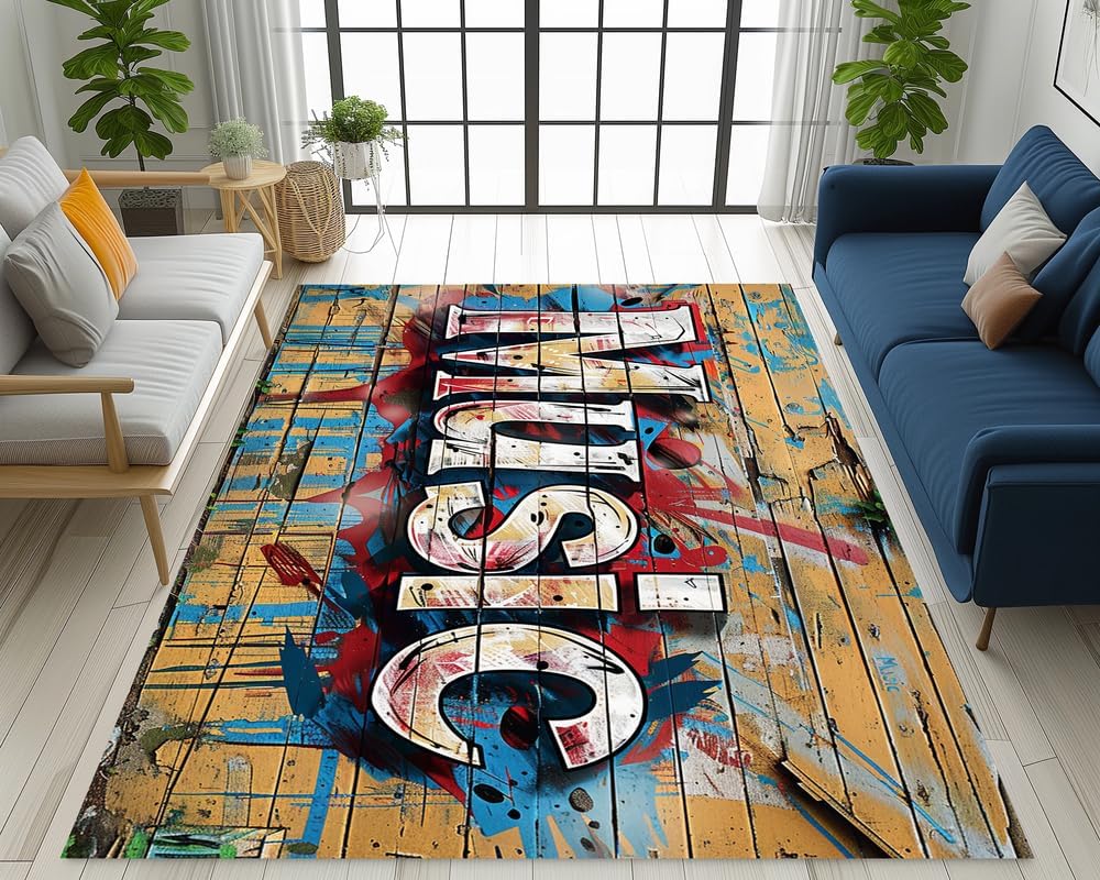 Amazon.com: Haull Piano Rug Polyester Fabric Music Rug Keyboard Aisle ...