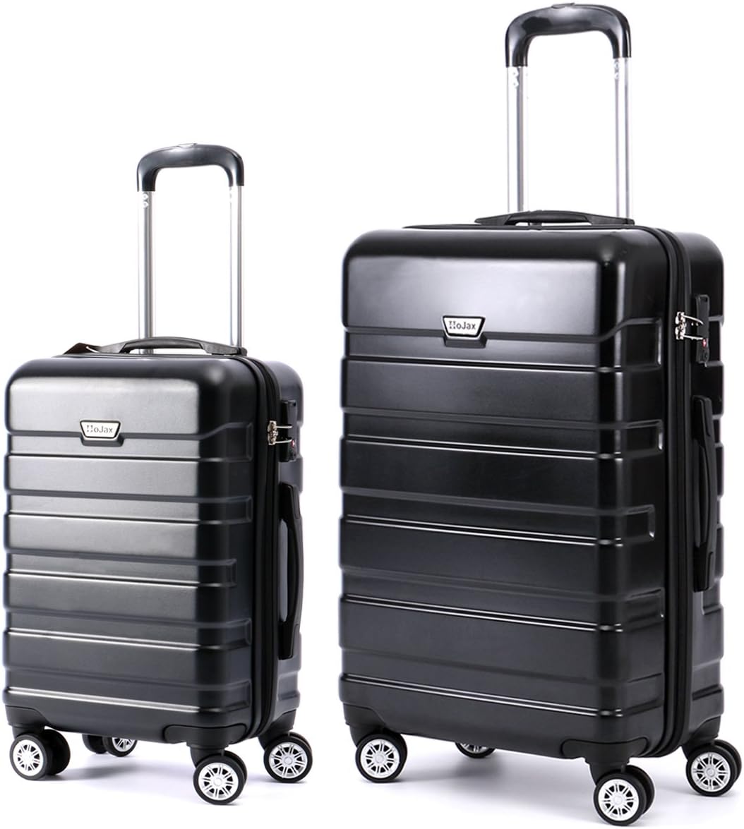Amazon.com | HoJax Luggage 20 Inch and 24 Inch 2 Piece Hardside Spinner ...