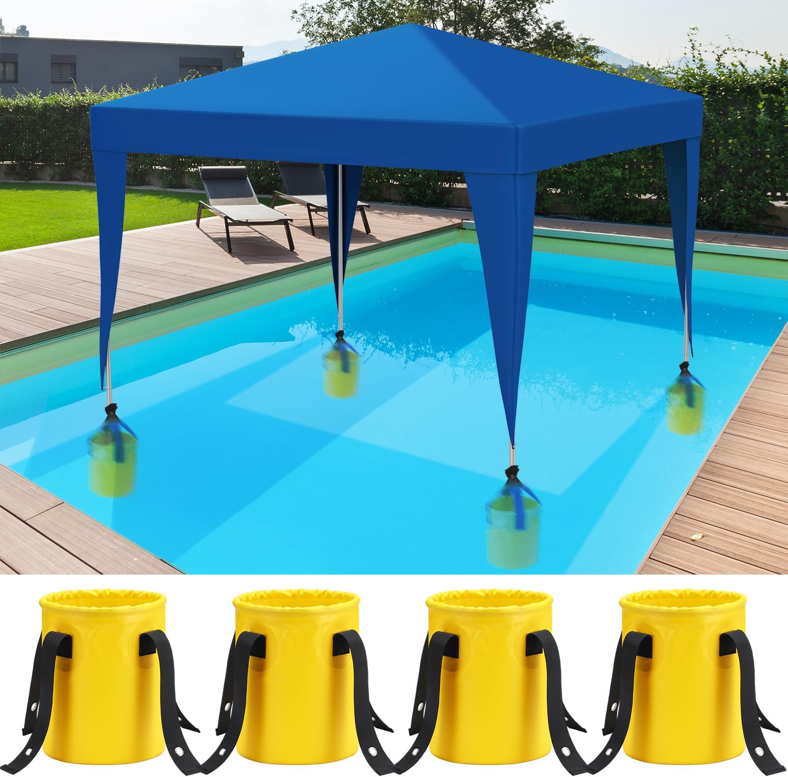 Amazon.com: Water Shade Canopy Float Kit & Wind Anchor Bundle - Pop-Up ...