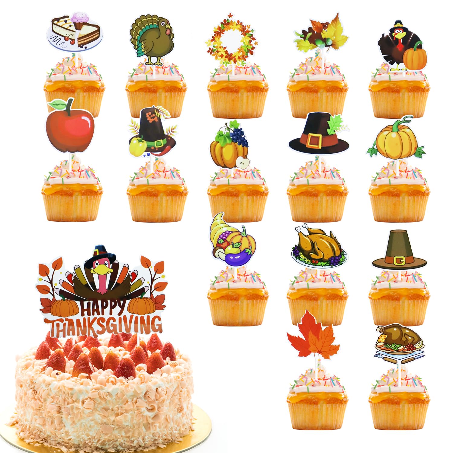 Herfst Cupcake Clipart