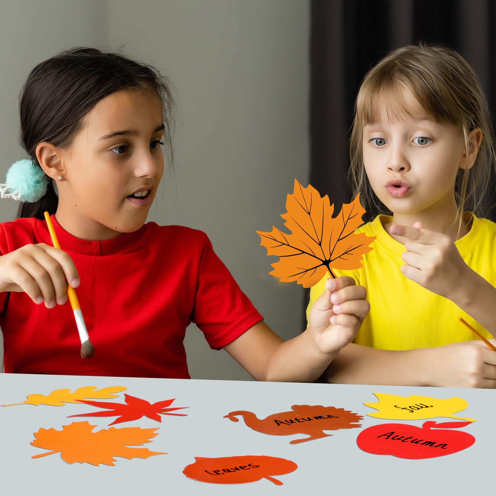 Snapklik.com : 108 Pcs Fall Leaf Pumpkin Cutouts Thanksgiving Paper ...