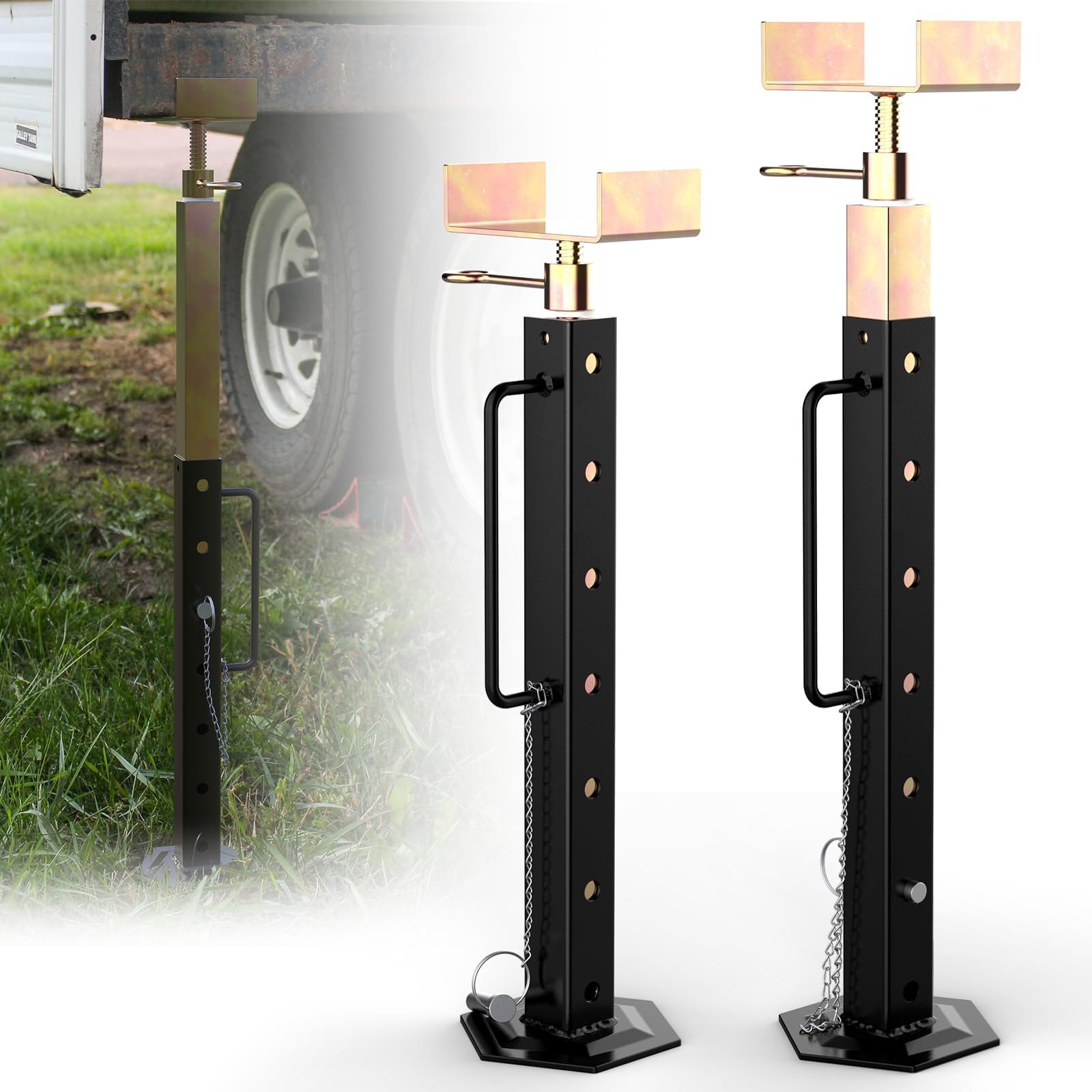 Amazon.com: VEVOR RV Slide Out Support Jacks, 5000 lbs Capacity Each ...