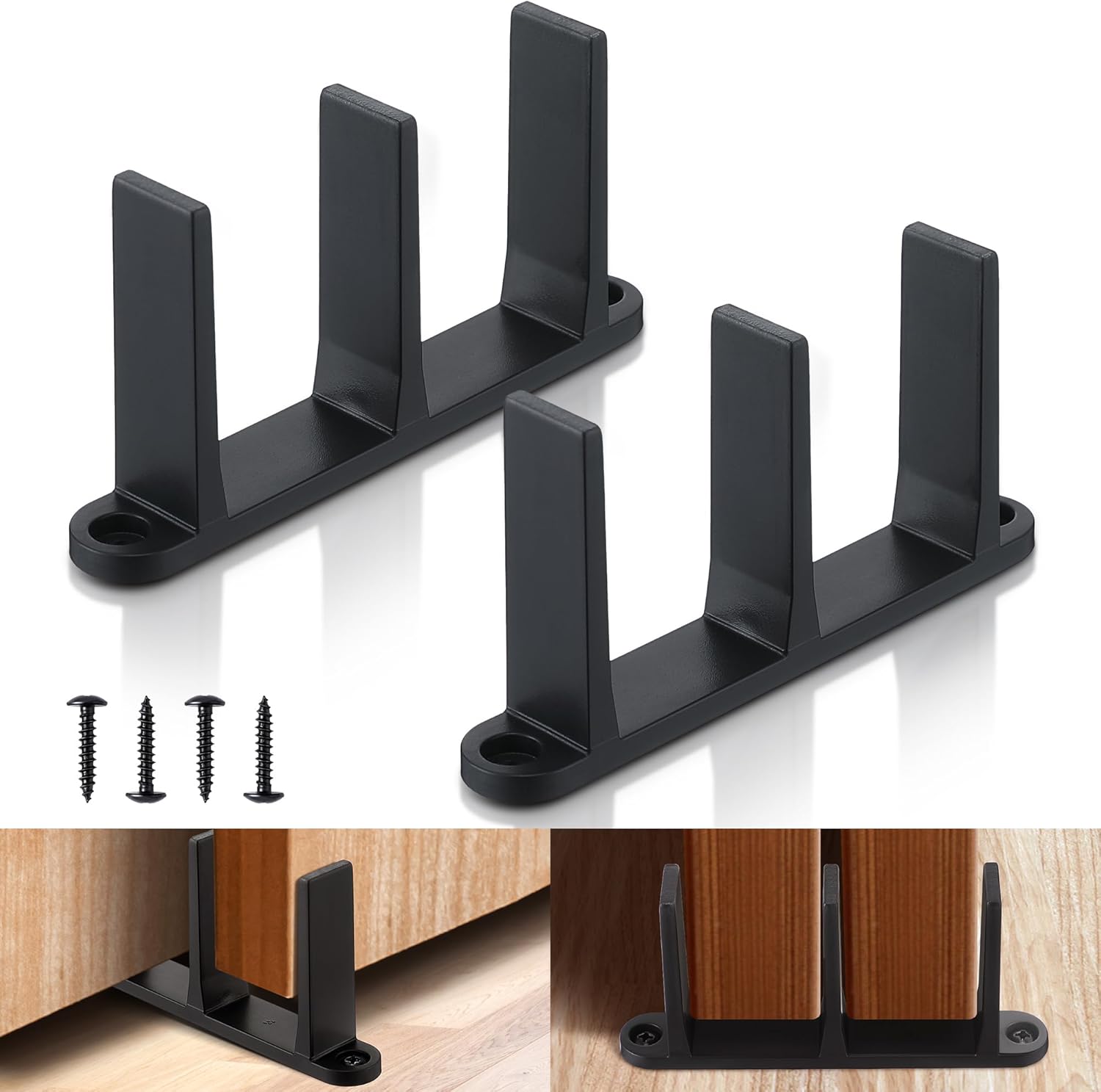 Amazon.com: Saillong 2 Pack Sliding Closet Door Floor Guide, Universal ...