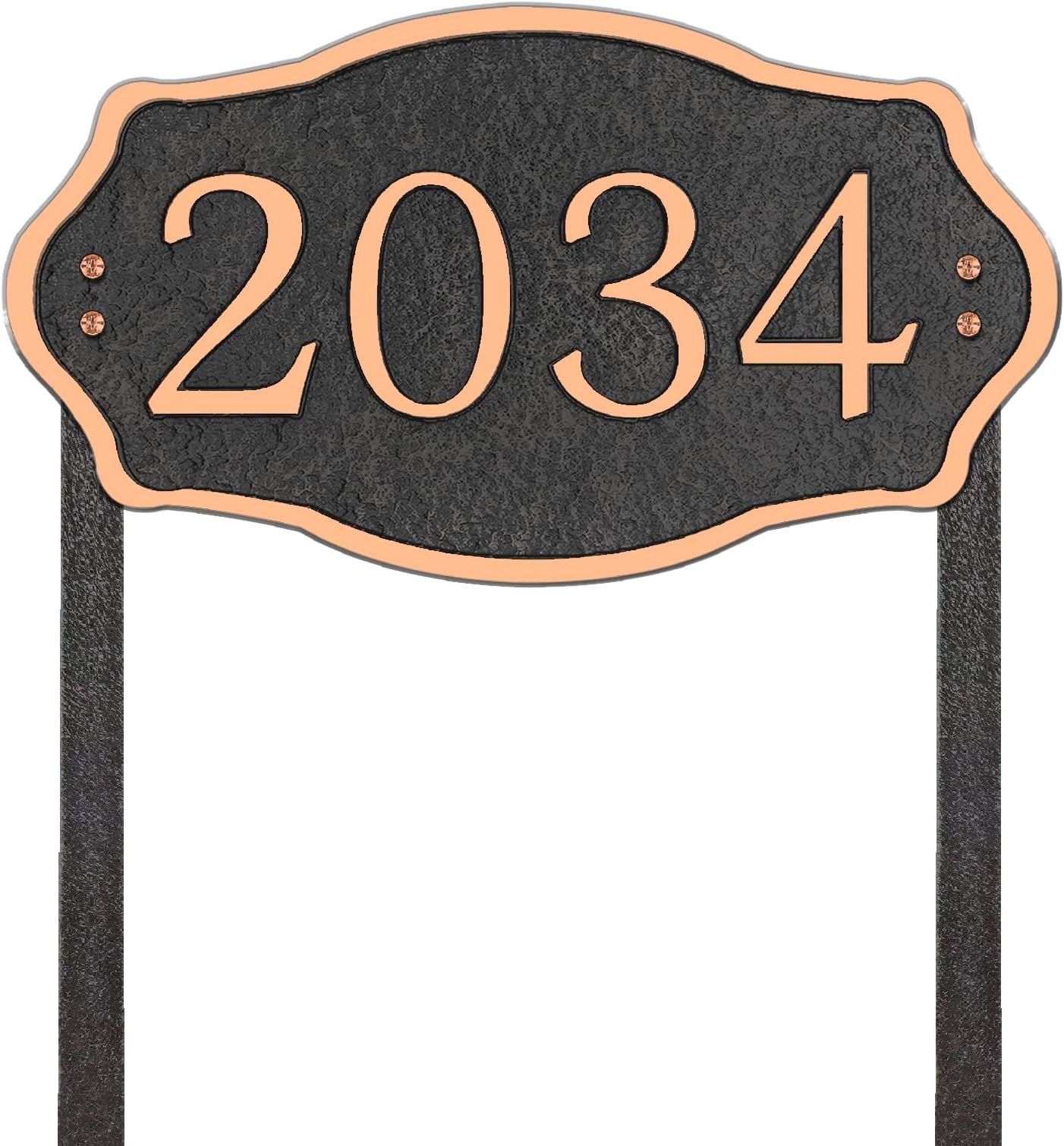 Amazon.com: Address Sign Lawn Mounted - Custom House Number Plaque Sign ...