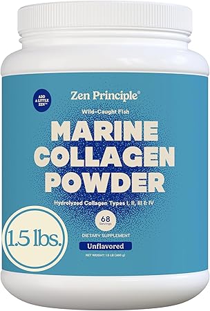 Amazon.com: Zen Principle Marine Collagen Peptides Powder 1.5 lb. Wild ...