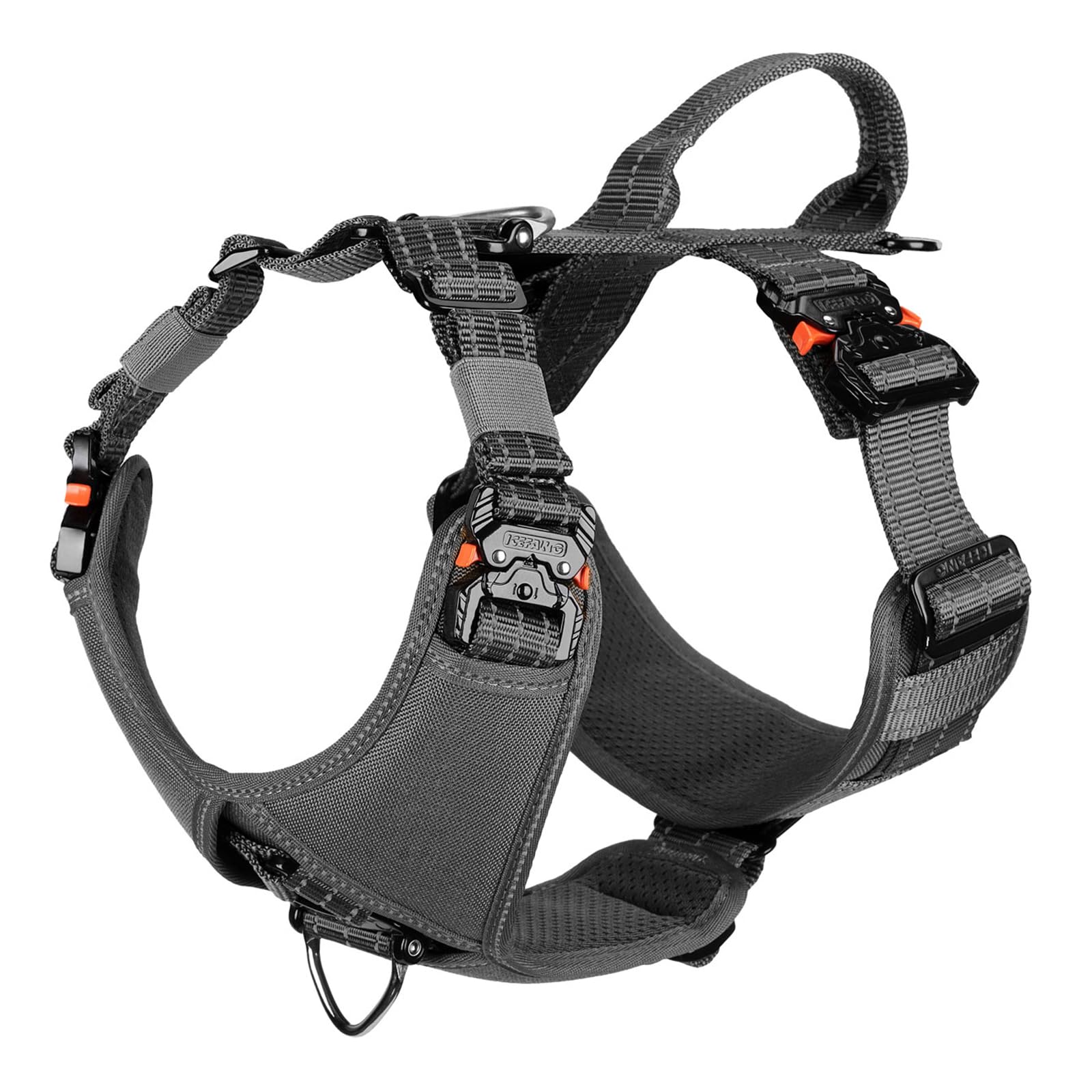 Amazon.com : ICEFANG Dog Strap Harness with 4 x Metal Buckles,for ...