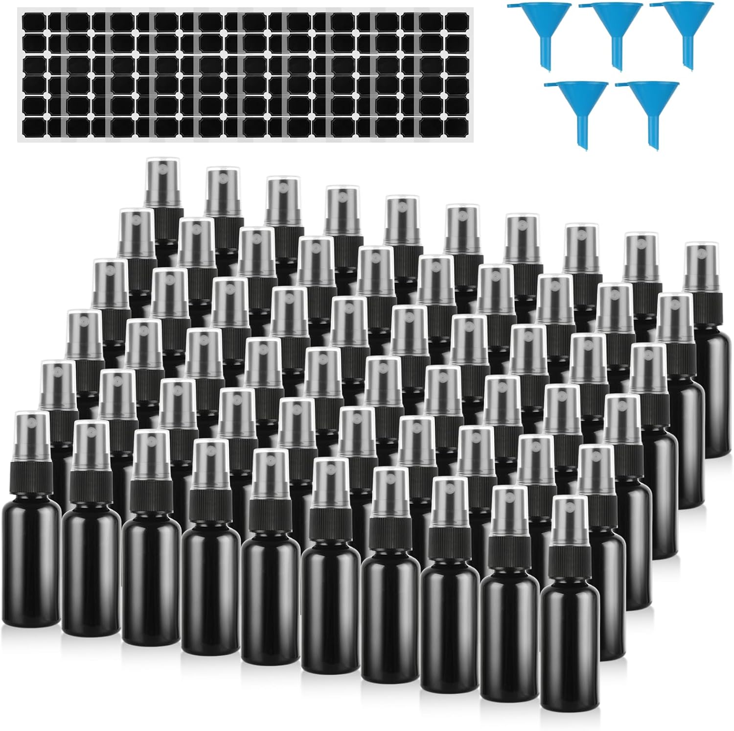 Amazon.com: GBACHOOSE 60 Pack 1 oz Spray Bottle, Black Spray Bottle ...