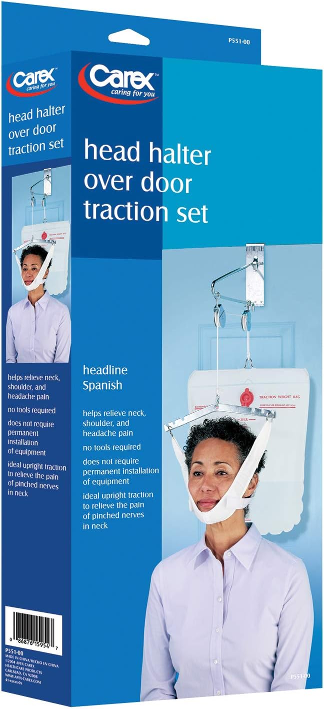 Carex Overdoor Cervical Neck Traction Device – Back Stretcher Spinal ...