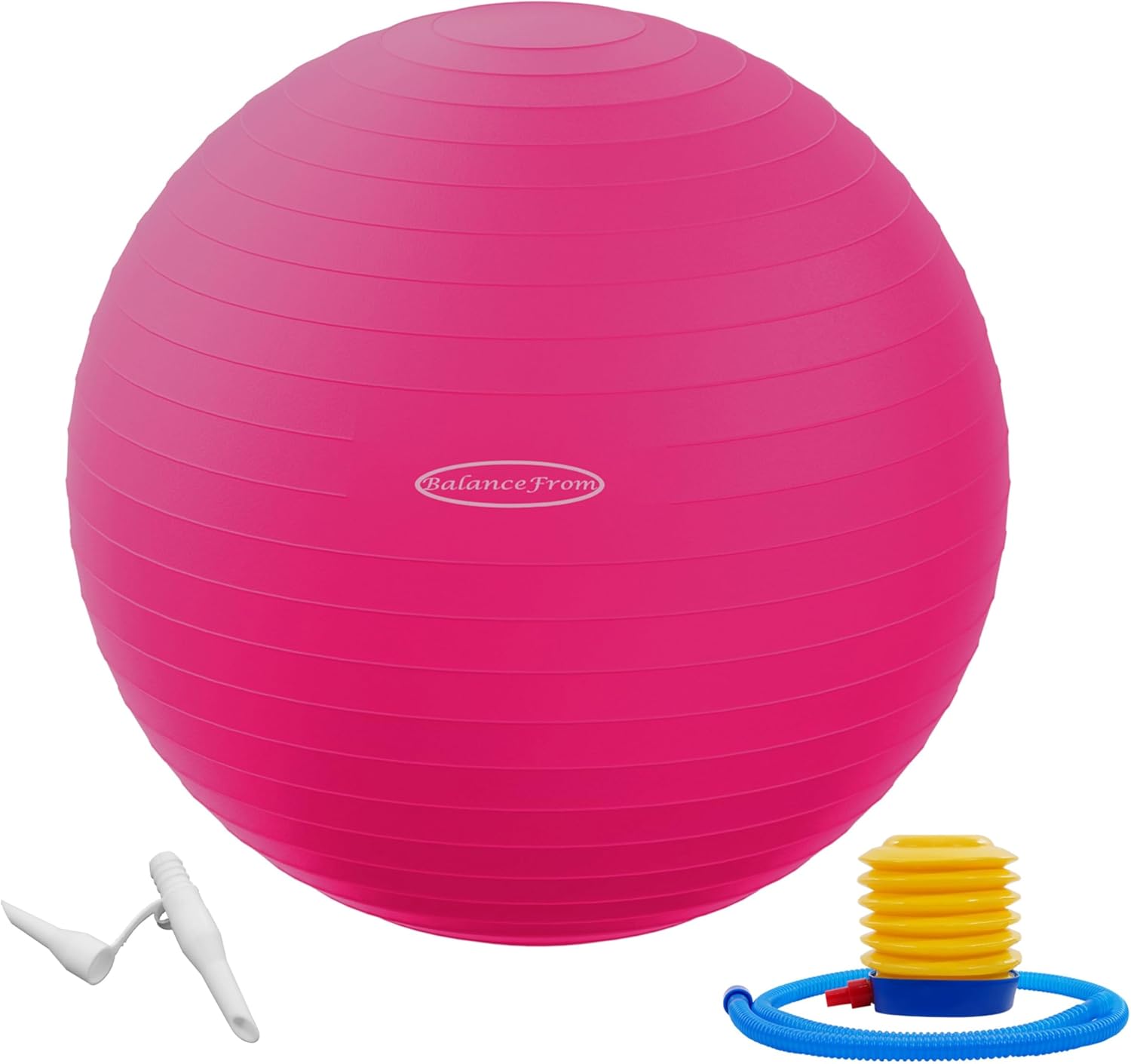 BalanceFrom Anti-Burst Slip Resistant Exercise Ball - Yoga & Fitness ...