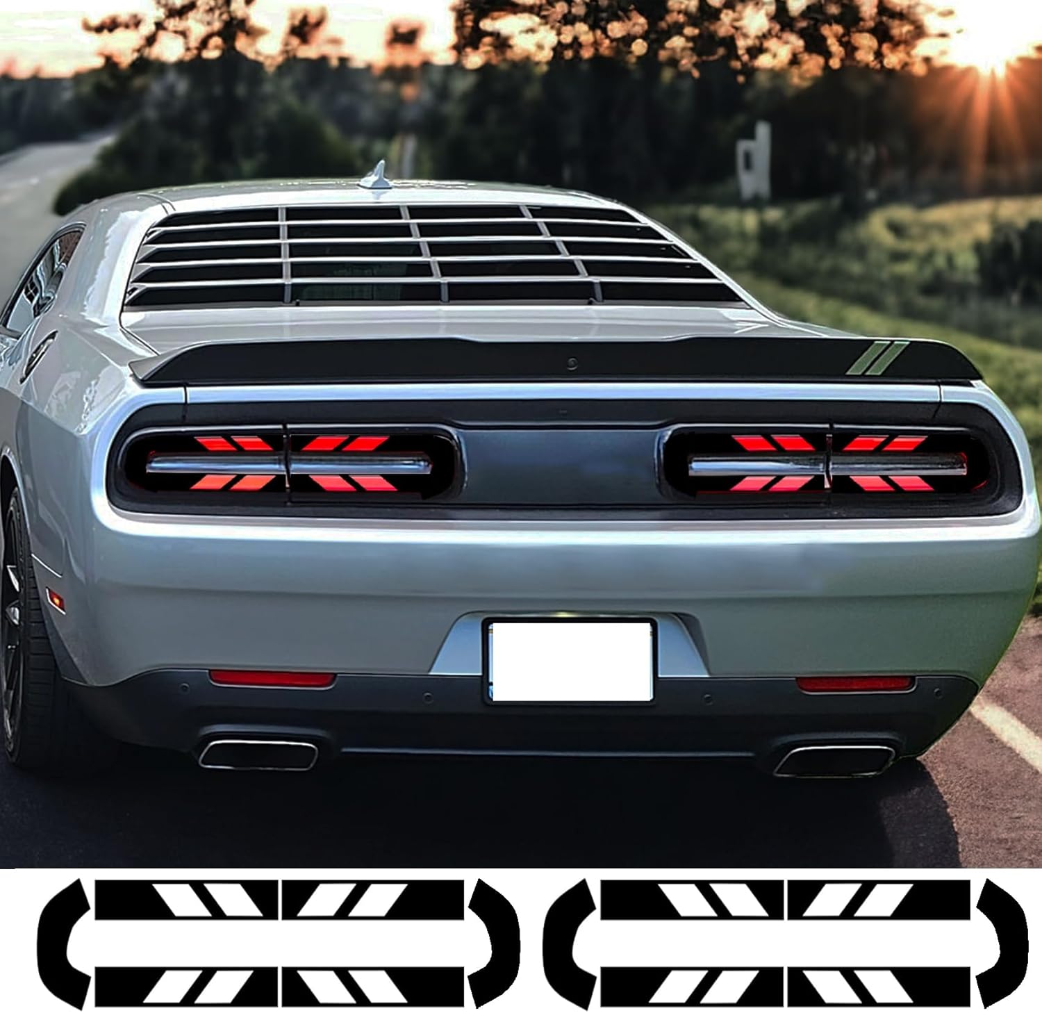 Amazon.com: Tail Light Tint Decal for DOD ge Challenger 2015-2023, for ...