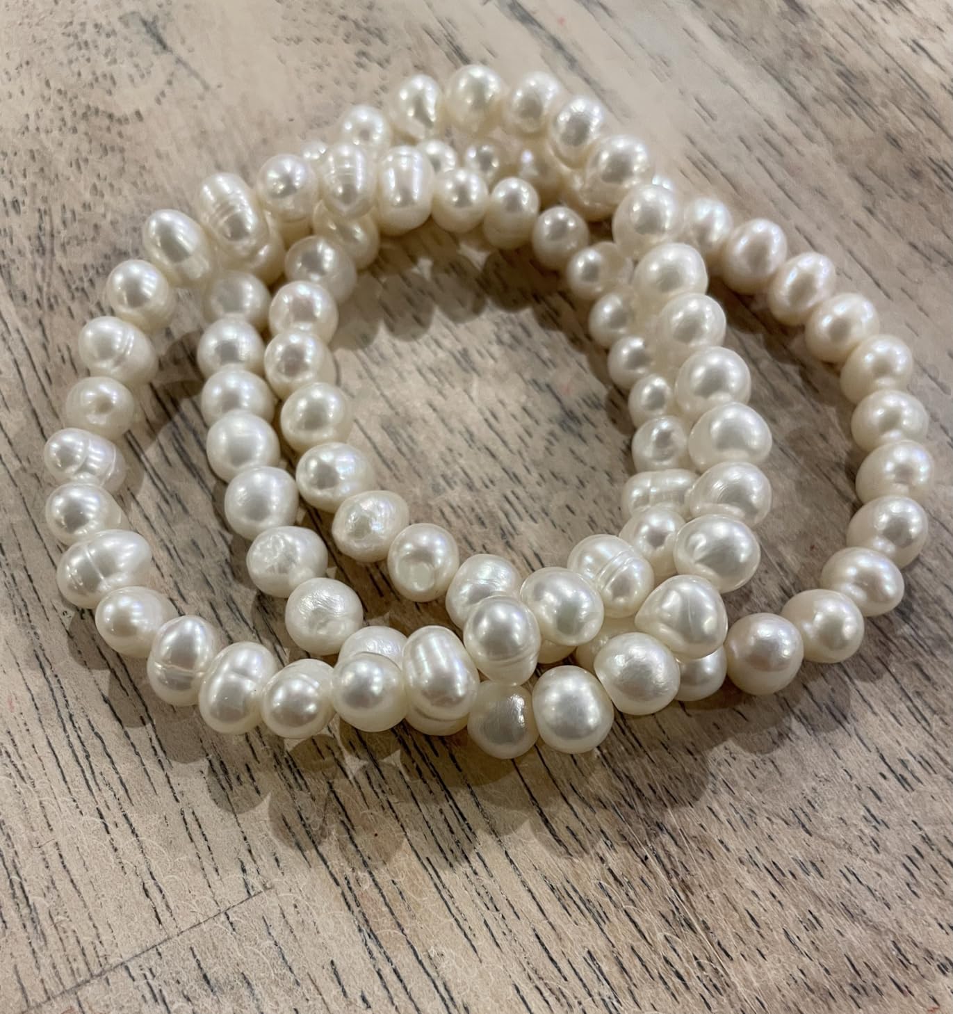 Amazon.com: SPLENDID PEARLS Set of 3 White Cultured Freshwater Pearl ...