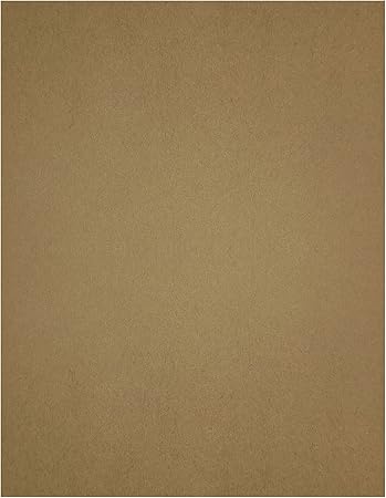 Extra Heavyweight Brown Kraft Cardstock 50 Sheets 130 lb Cover 350gsm ...