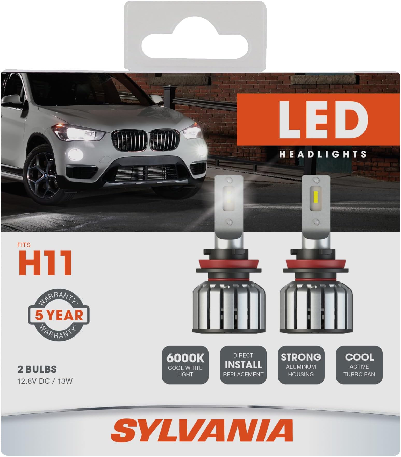 Sylvania H11 LED Headlight Bulbs | 6000K Cool White Light - 2 Pack, Headlight Bulbs - Amazon Canada