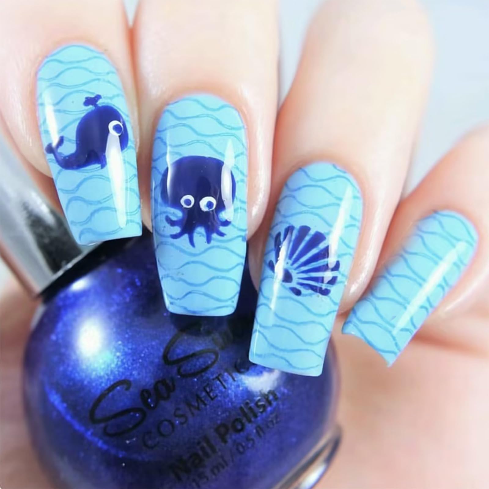 Octopus Nail Art Octopus Nail Art Etsy België