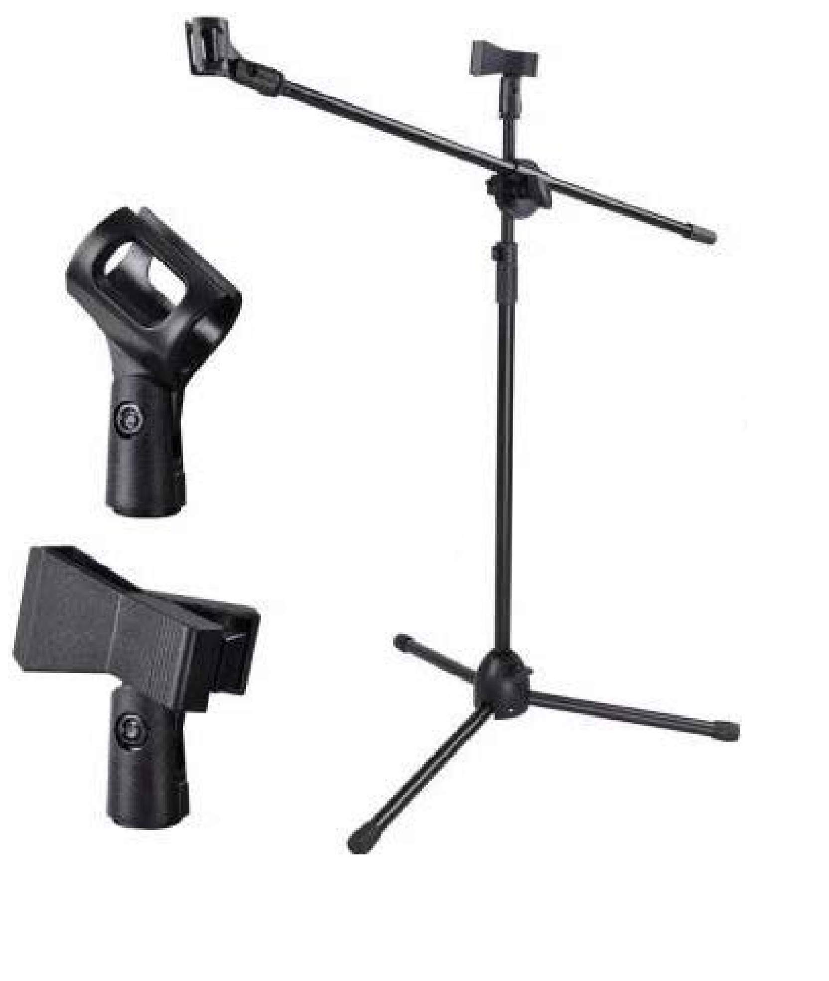 BOOMBOX -Microphone Stand NB-200 Adjustable Mic Stand with 2 Mic Clip ...