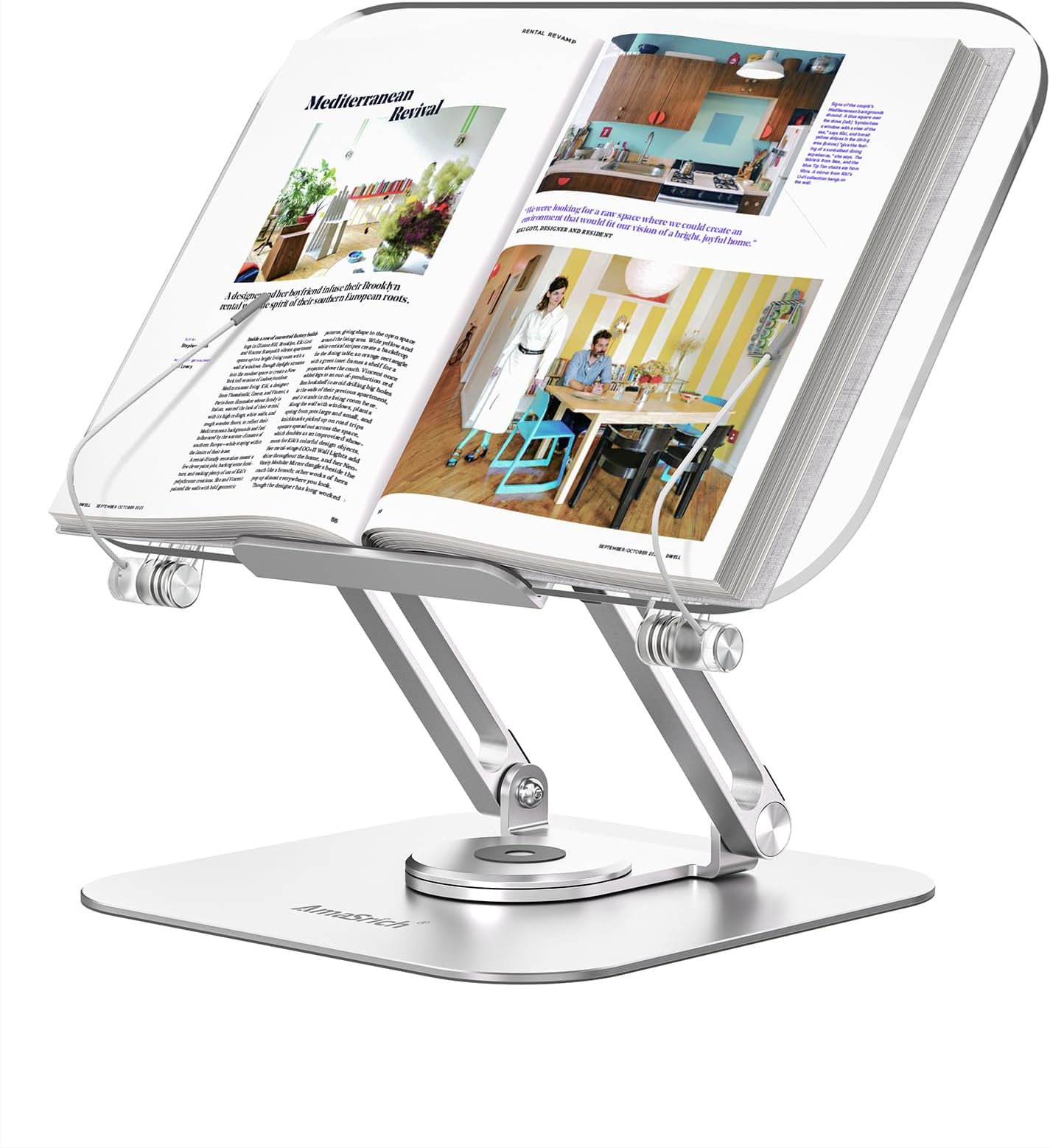 Amazon.com : Amasrich Acrylic Book Stand for Reading, Upgraded ...
